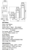China Stable 3 Layers  Wire Connector Block 2 Pin 5.0/5.08 Mm Pitch SGS Approved for sale