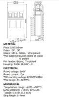 China WT128HH-5.0 / 5.08 Mm PCB Terminal Block  Industrial  Electrical Terminal Block for sale