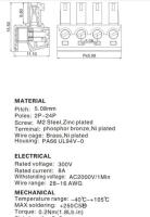 China Server Station Pcb Mount Screw Terminal 5.08mm Pitch Electrical Terminal Block for sale