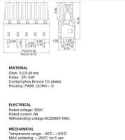 China Spring Type Pluggable Terminal Block 3.5 / 3.81 Mm Pitch Connector for sale
