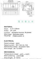 China 10p PCB Terminal Block Electrical Connector Blocks  For PCB Board for sale