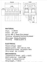 China Stable 2P-24P Pcb Mount Terminal Block 300V  For Frequency Converter for sale