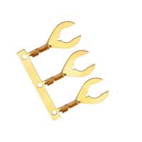 China ISO9001 Crab Foot 5.3mm Brass Y Shaped Terminal Block for sale