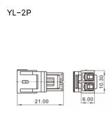 China YL-2P Plastic Shell Spacing Connector With Crimp Terminal 3.96mm for sale