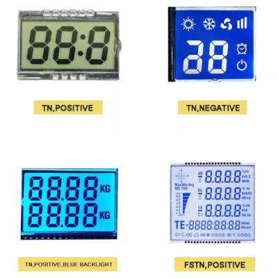 China Customize COB COG 7 Segment Size Monochrome LCD Screen Display Module for sale