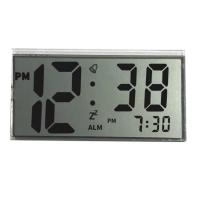 China Monochrome Clock Positive TN Transmissive 7 Segment LCD Display Module for sale