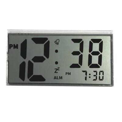China Monochrome Clock Positive TN Transmissive 7 Segment LCD Display Module for sale