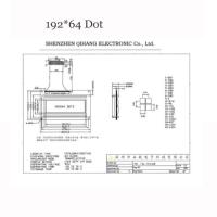 China Factory Customize TN STN HTN 192 64 COB Dot Matrix LCD Screen Module for sale