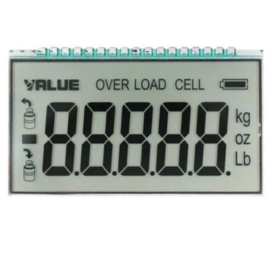 China Reflecive 7 Segment Monochrome LCD Screen Module support Customize for sale