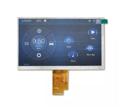 China Dot Matrix TN White Character Black Background LCD Screen Module for sale