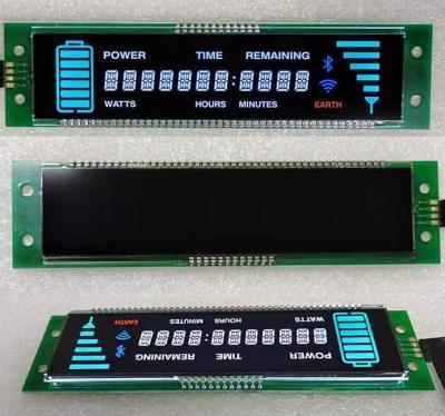 China TN HTN Blue HT1621 Controller Monochrome Seven Segment LCD Screen Display Module for sale