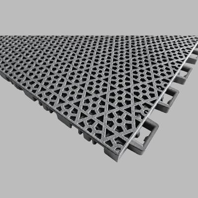 China HK-FC1 Honeycomb Sport Tiles | Non-Slip Interlocking Court Flooring for sale