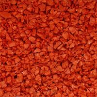 China Orange EPDM Rubber Granules | UV Resistant Sports Surface Material for sale