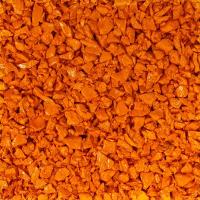 China Orange EPDM Rubber Granules | UV Resistant Sports Surface Material for sale