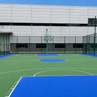 China Solvent-Free Sports Court | Low VOC Outdoor Court Floor for sale