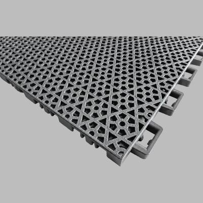 China CZ-FC1 Honeycomb Sport Tiles | Non-Slip Interlocking Court Flooring for sale