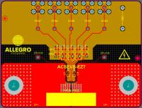 China Compact automotive current sensor ALLEGRO ACS37220LEZATR-100B5 with 200 amp capacity and wettable flank QFN package for sale