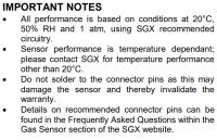 China oxygen sensing solution Amphenol SGX-4OX for portable gas detectors in critical safety applications for sale