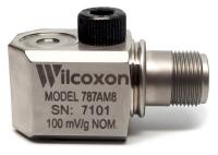 China 316L stainless steel case accelerometer Amphenol 787A-M8-IS with MIL-C-5015 style 2 pin output connector for sale