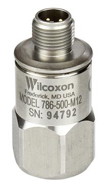 China Low frequency accelerometer Amphenol 786 500 M12 with hermetic seal and 316L stainless steel case for sale