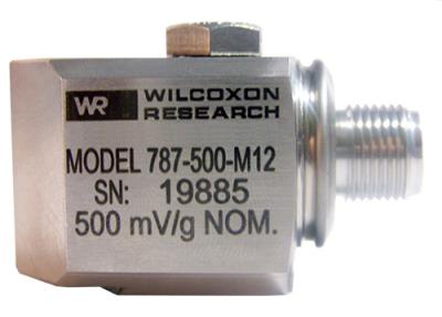 China intrinsically safe accelerometer Amphenol 787-500-M12-IS with M12 connector and 316L stainless steel case for sale