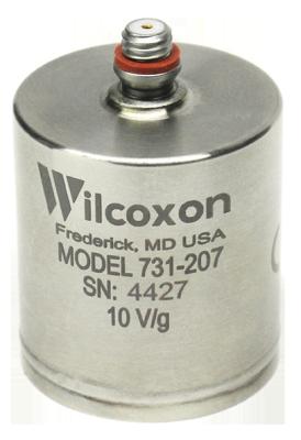 China Seismic measurement accelerometer Amphenol 731-207 with 10 32 UNF mounting and ISO 9001 manufacturing for sale