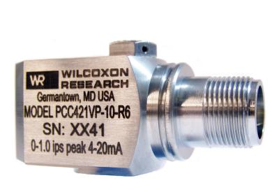 China Industrial vibration transducer Amphenol PC421AR-05-IS loop powered sensor for machinery monitoring for sale