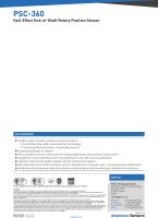 China Durable 360 degree rotary Hall effect sensor Amphenol PSC360G2-F1A-C0208-ERA270-REK for harsh environments for sale