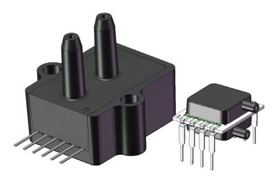 China Accurate low voltage pressure sensor Amphenol MLV-015A-E1BS-N with enhanced front to back linearity for sale