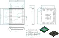 China High speed CMOS image sensor featuring AMS CSG14K-1E5C1LA FT SE with global shutter and 13.8 megapixels resolution for sale