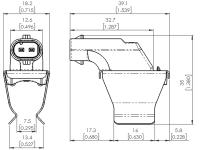 China Galvanized steel clip temperature sensor Amphenol JS8741A designed for engine coolant and HVAC systems for sale
