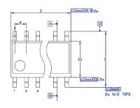 China 12 bit magnetic angle position sensor AMS AS5161 HSOM with CMOS technology and angular output signal for sale