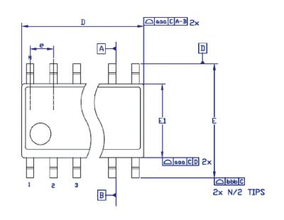 China 12 bit magnetic angle position sensor AMS AS5161 HSOM with CMOS technology and angular output signal for sale