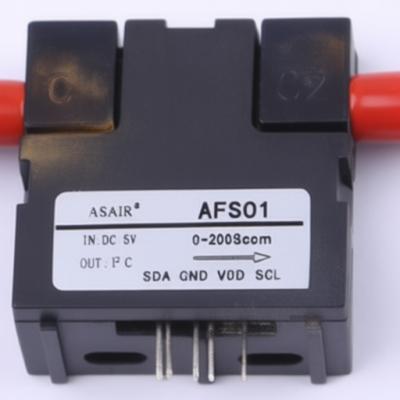 China Compact bidirectional micro gas flow sensor Aosong AFS01 with digital I2C communication and stable long term performance for sale