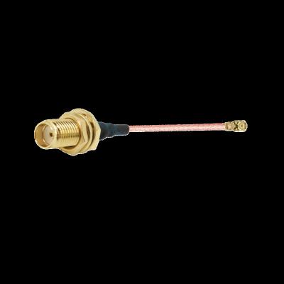 China AntennaHome AHCG RG178 L150 cable assembly featuring SMA K and IPEX G1 connectors for RF communication for sale