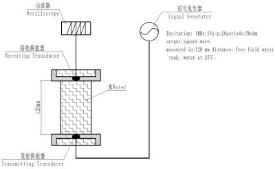 China Plastic Ultrasonic Flow Transducer 1 MHz Accurate Flow Measurement Transit Time Audiowell US0075-001 for sale
