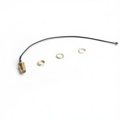 China RF cable assembly AntennaHome AHCG.101 L150 with SMA K connector and 150 mm copper black cable length for sale
