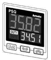 China Pressure sensor Autonics PSQ-C1CU-RC1/8 compact design dual LCD display and one touch connector wiring for sale