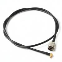 China RF coaxial cable BAT WIRELESS BWNJ-MCXWJ-RG58L1000 with RG58 1 meter length and N Type J to MCX right angle male connectors for sale