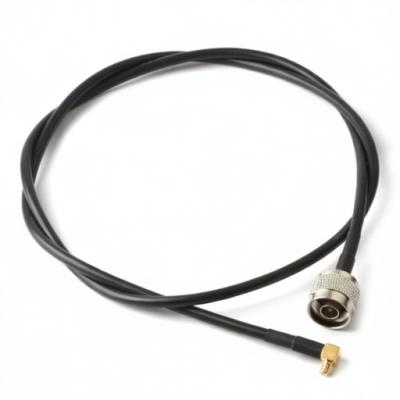 China RF coaxial cable BAT WIRELESS BWNJ-MCXWJ-RG58L1000 with RG58 1 meter length and N Type J to MCX right angle male connectors for sale