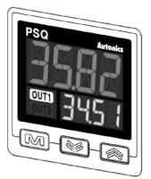 China Dual LCD display digital pressure sensor Autonics PSQ-C01CU-R1 8 with flexible output configurations for sale