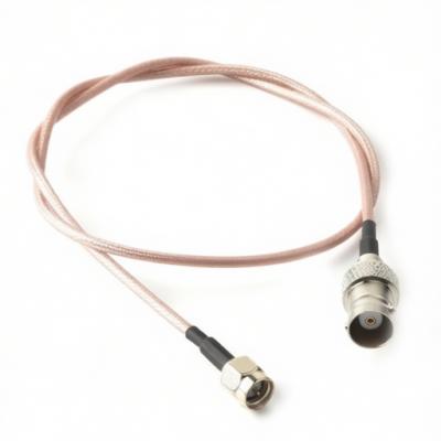 China Durable wireless RF coaxial adapter cable BAT WIRELESS BWSMAJ-BNCK-RG316L500 RG316 cable 500mm length for sale