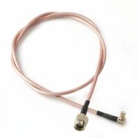 China RF coaxial adapter cable BAT WIRELESS BWSMAJ-MCXWJ-RG316L500 with SMA Male and right angle MCX connectors for sale