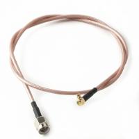China RF coaxial adapter cable BAT WIRELESS BWSMAJ-MMCXWJ-RG316L500 with SMA Male and right angle MMCX Male connectors for sale