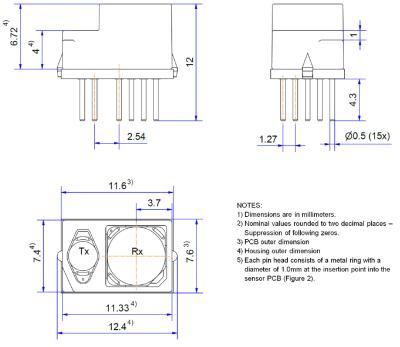 China Broadcom AFBR S50LX85D Optical ToF Sensor for Accurate Motion and Distance Measurement in Automation for sale