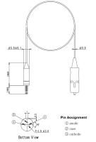 China InGaAs Avalanche Photodiode California Eastern Laboratories KPDEA005B-56F-B optimized for optical sensing for sale