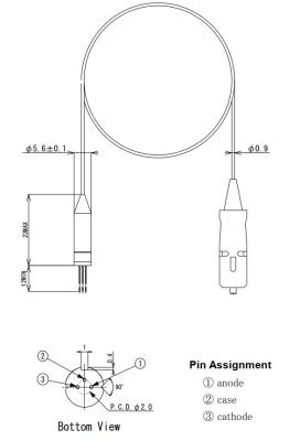 China InGaAs Avalanche Photodiode California Eastern Laboratories KPDEA005B-56F-B optimized for optical sensing for sale