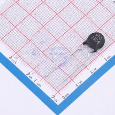 China Electronic thermistor DGCX NTC2.5D-9KBF20E with 7.5 millimeter lead pitch and tinned CP wire bent leads for sale