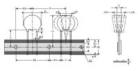 China surge current suppression thermistor DGCX NTC3D-7MMF3FE with 7mm disk size and 3 ohm resistance rating for sale