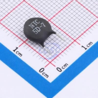 China Black color thermistor DGCX NTC5D-7SMF03E with tinned CP wire leads and silicone resin encapsulation for sale